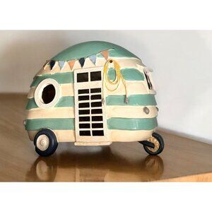 Unbranded | Accents | Vintageinspired Ceramic Camper Van Birdhouse ...